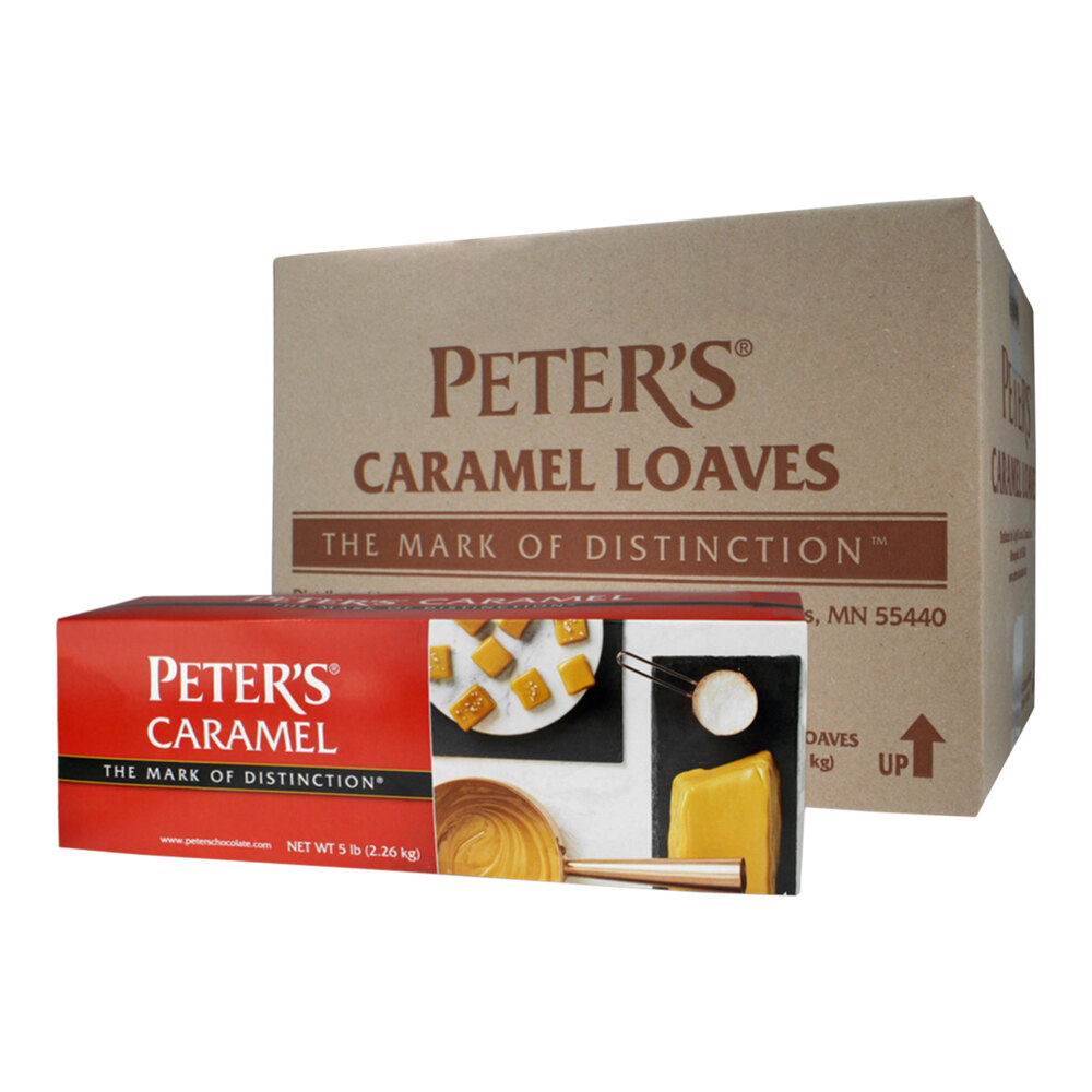 Peter's Chocolate Caramel Loaf 5 lb. - 6/Case