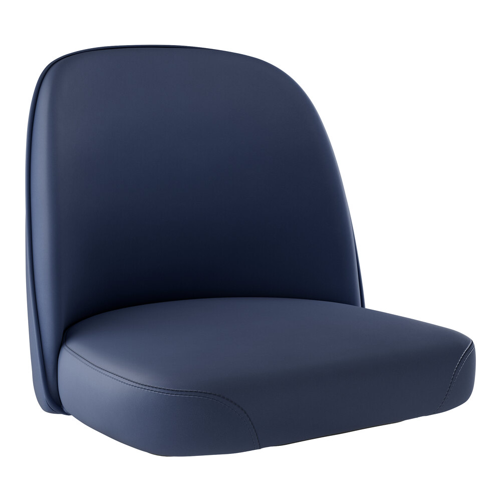 Lancaster Table & Seating Navy Vinyl Bucket Seat Cushion