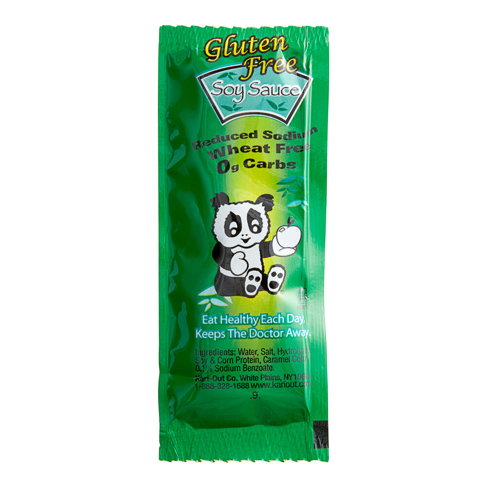 Kari-Out Company Gluten-Free Soy Sauce 8 Gram Packet - 400/Case