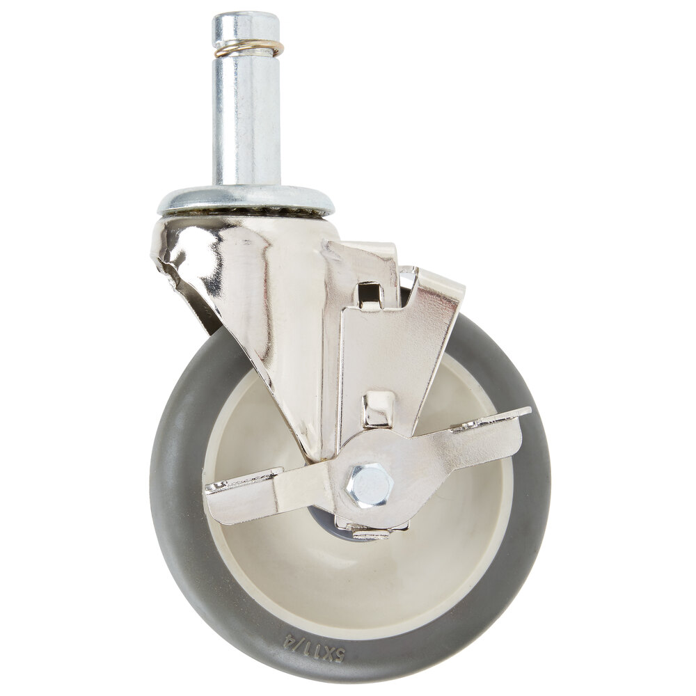 Metro 5MPBX MetroMax 5" Polyurethane Swivel Stem Caster with Brake