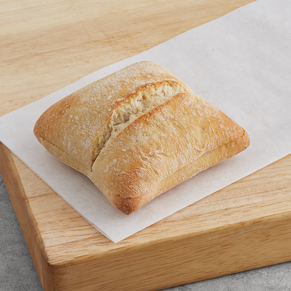 Bridor 4" x 4" Sliced Sourdough Ciabatta Bun - 60/Case