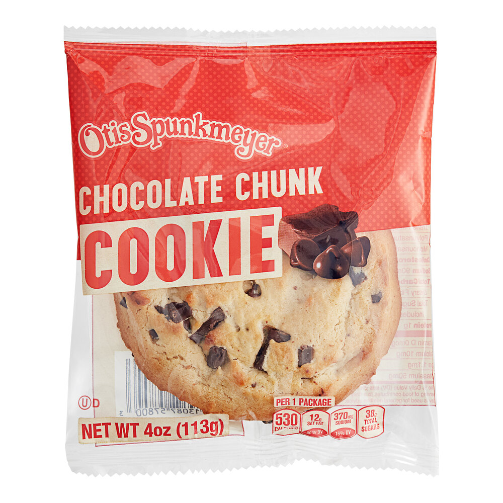 Otis Spunkmeyer Individually Wrapped Frozen Chocolate Chunk Cookie 4 oz ...