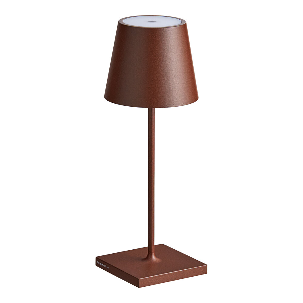 Zafferano America Poldina Pro Mini 11 7/8" Rust Cordless Rechargeable ...