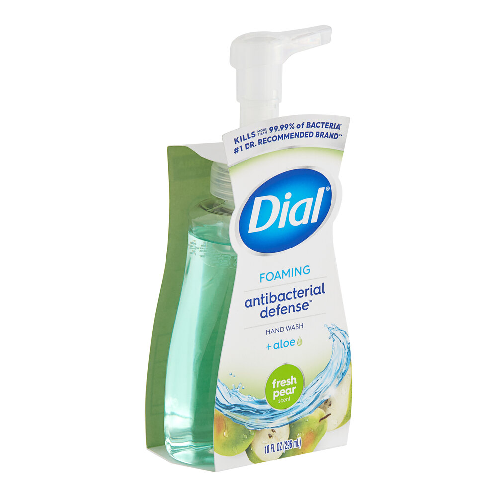 Dial Antibacterial Defense™ DIA34721 10 fl. oz. Fresh Pear Foaming Hand ...