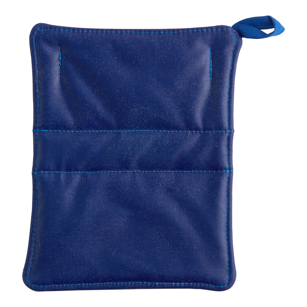 Tucker Safety Products QuicKlean 8" x 10" Blue Poly-Cotton Hot Pad with ...