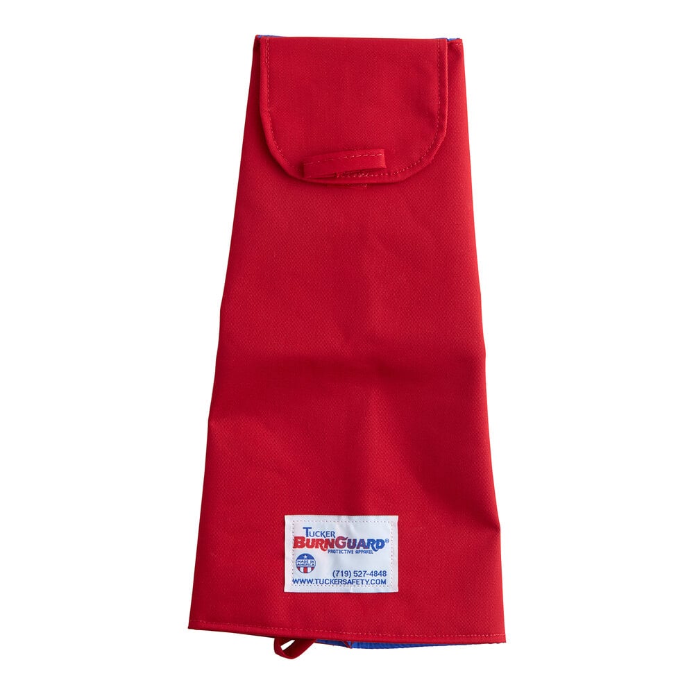 Tucker Safety Products BurnGuard 16" Red Poly-Cotton Sleeve with Hand ...