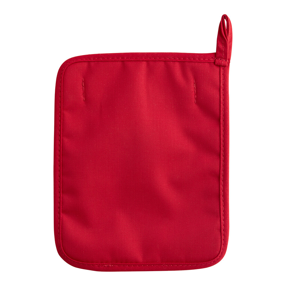 Tucker Safety Products BurnGuard 8" x 10" Red Poly-Cotton Baker's Hot ...