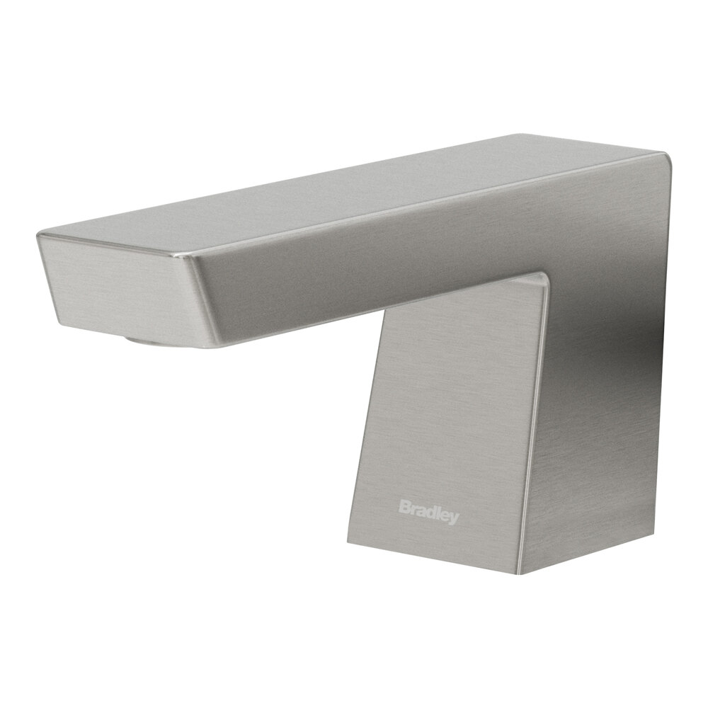 Bradley Verge Zen 6-3700-RFT-BS Brushed Stainless Steel Deck-Mounted Automatic Foam Soap ...