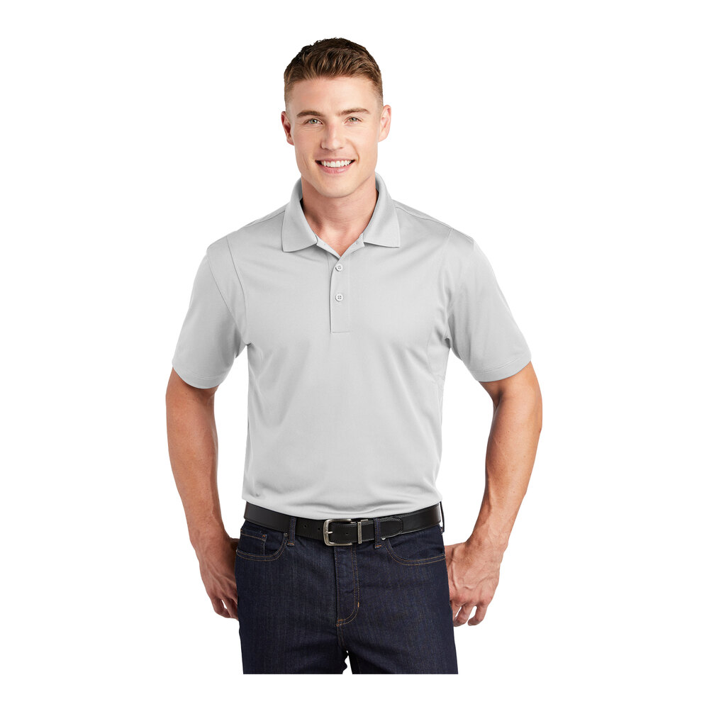 Sport-Tek ST650 Unisex Customizable White Short Sleeve Moisture-Wicking ...
