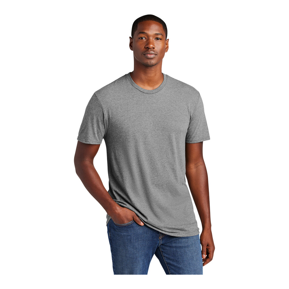 District Very Important Tee DT6000 Unisex Customizable Gray Frost Short ...
