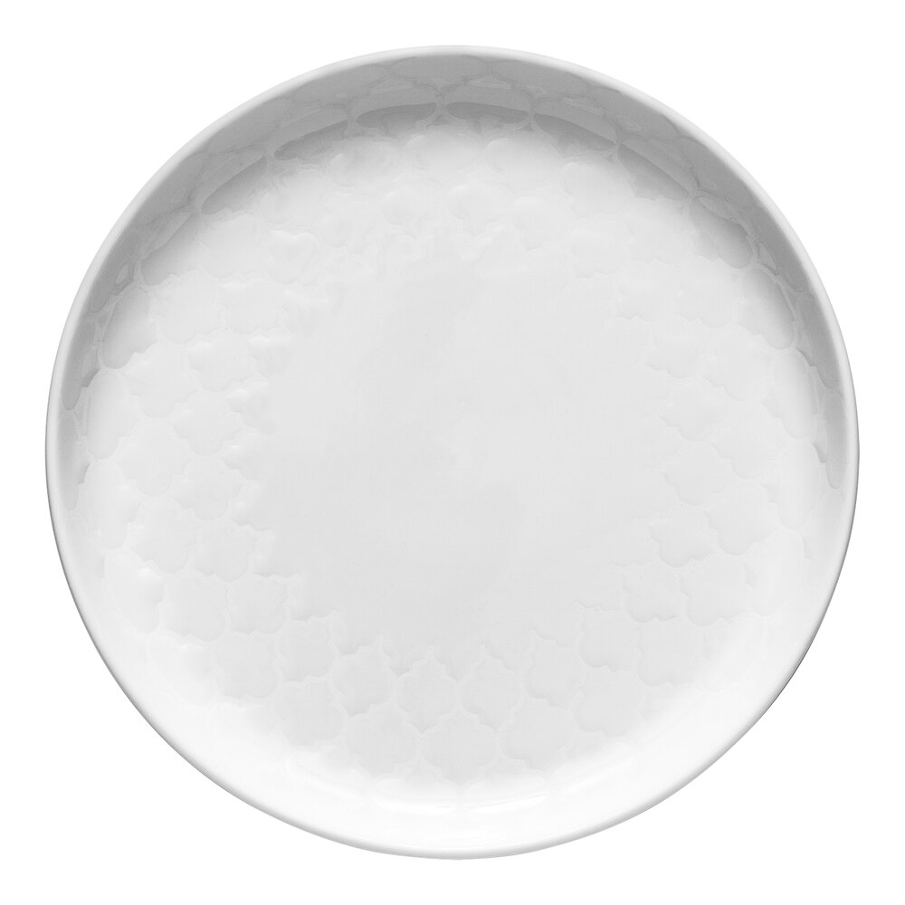 Libbey Samira 8 1/4" White Porcelain Deep Coupe Stacking Plate - 24/Case