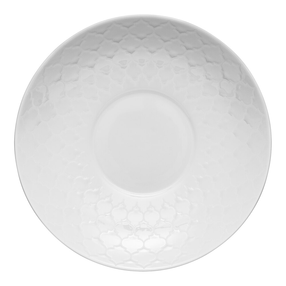 Libbey Samira 12" White Deep Coupe Plate - 12/Case