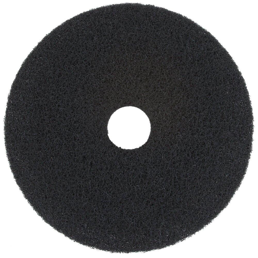 Scrubble by ACS 72-19 Type 72 19" Black Stripping Floor Pad - 5/Case
