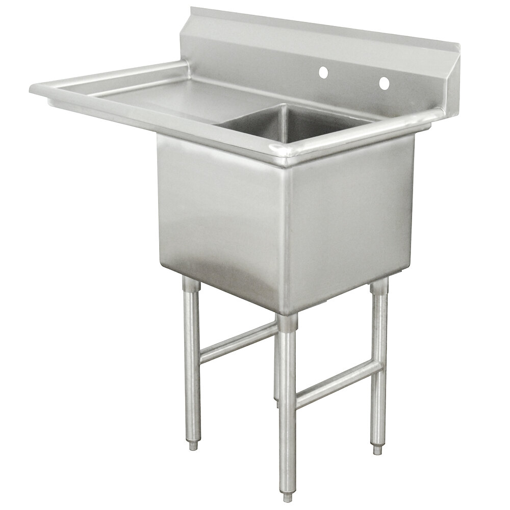 Advance Tabco FC-1-1824-18L-X 38 1/2" Fabricated One Compartment ...
