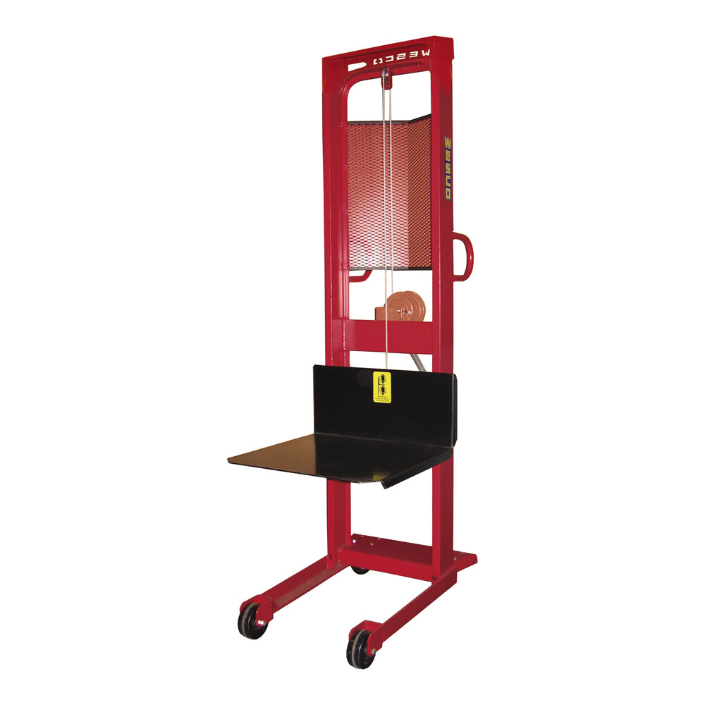 Wesco Industrial Products 1,000 lb. Steel Hand Winch Platform Stacker ...