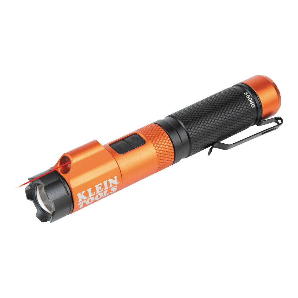 Klein Tools Rechargeable 2-Mode Focus Flashlight with Laser 56040