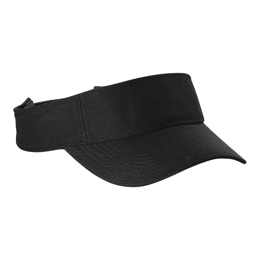 Sport-Tek STC51 Customizable Contender Black Moisture-Wicking Visor