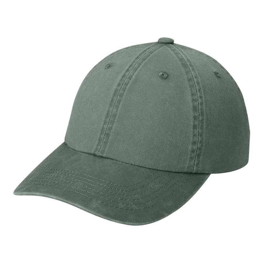 Port Authority PWU Customizable Green 6-Panel Garment-Washed Dad Cap ...