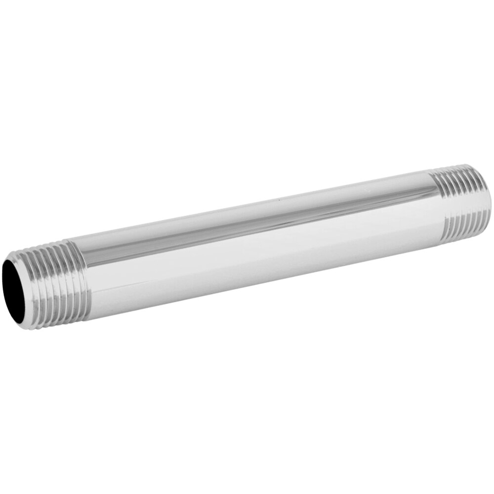 T&S 010092-40 4 1/4" Plated Nipple with 3/8" NPT Connections