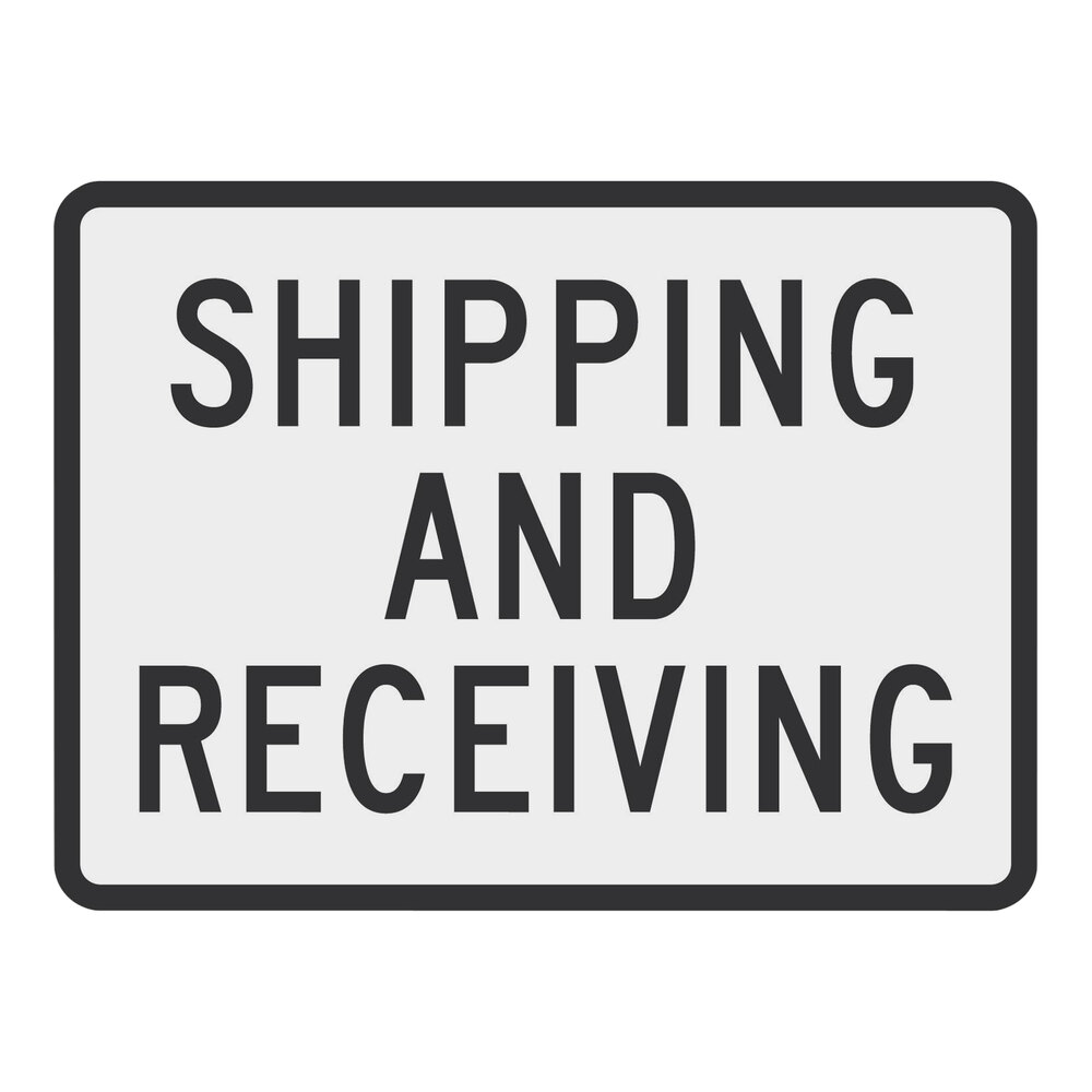 Lavex 24" x 18" Diamond-Grade Reflective Aluminum "Shipping And ...