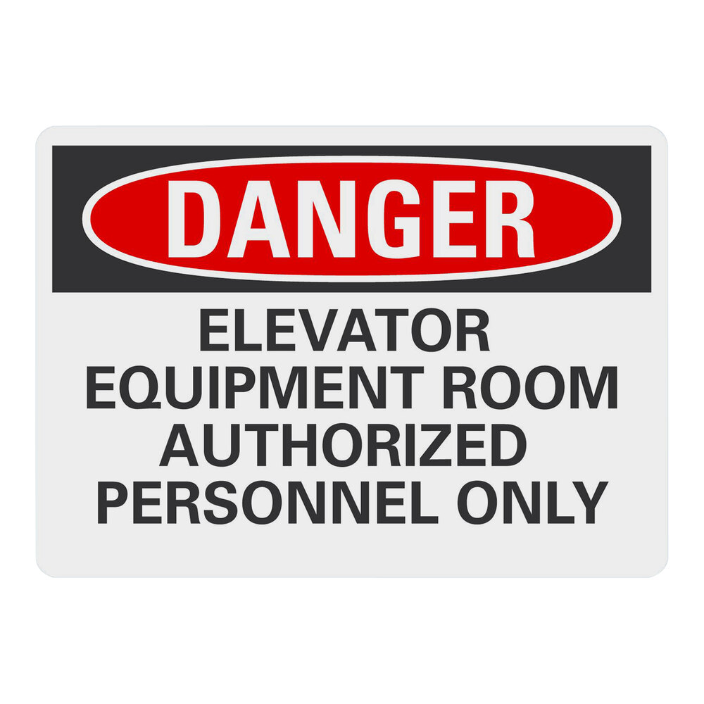 Lavex 14" x 10" Engineer-Grade Reflective Adhesive Vinyl "Danger ...