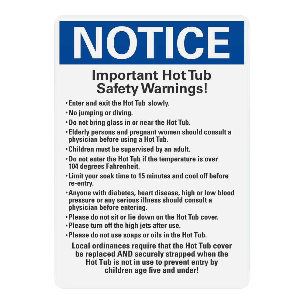 Lavex 14" x 10" Engineer-Grade Reflective Aluminum "Notice / Important ...