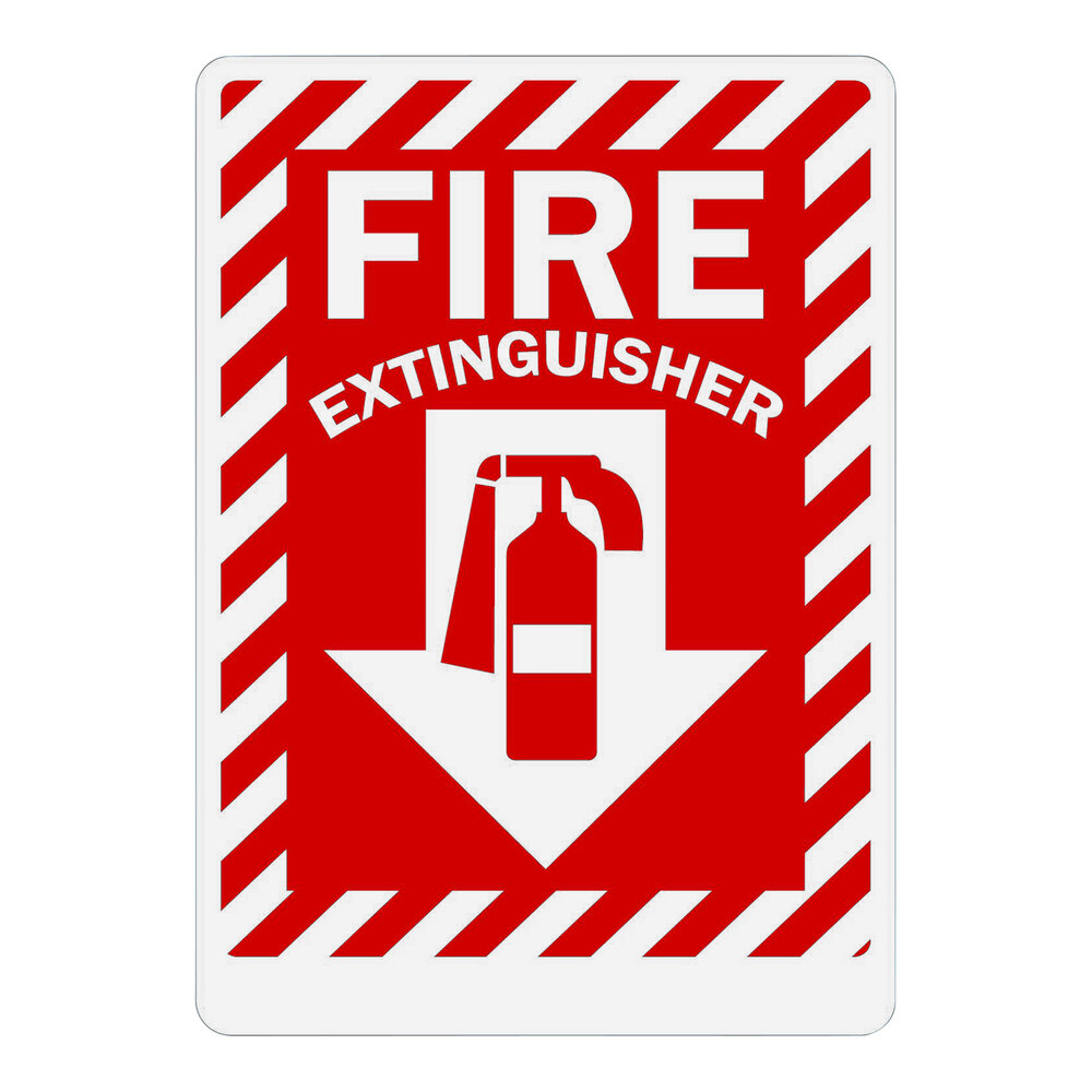 Lavex 10" x 7" Engineer-Grade Reflective Adhesive Vinyl "Fire ...