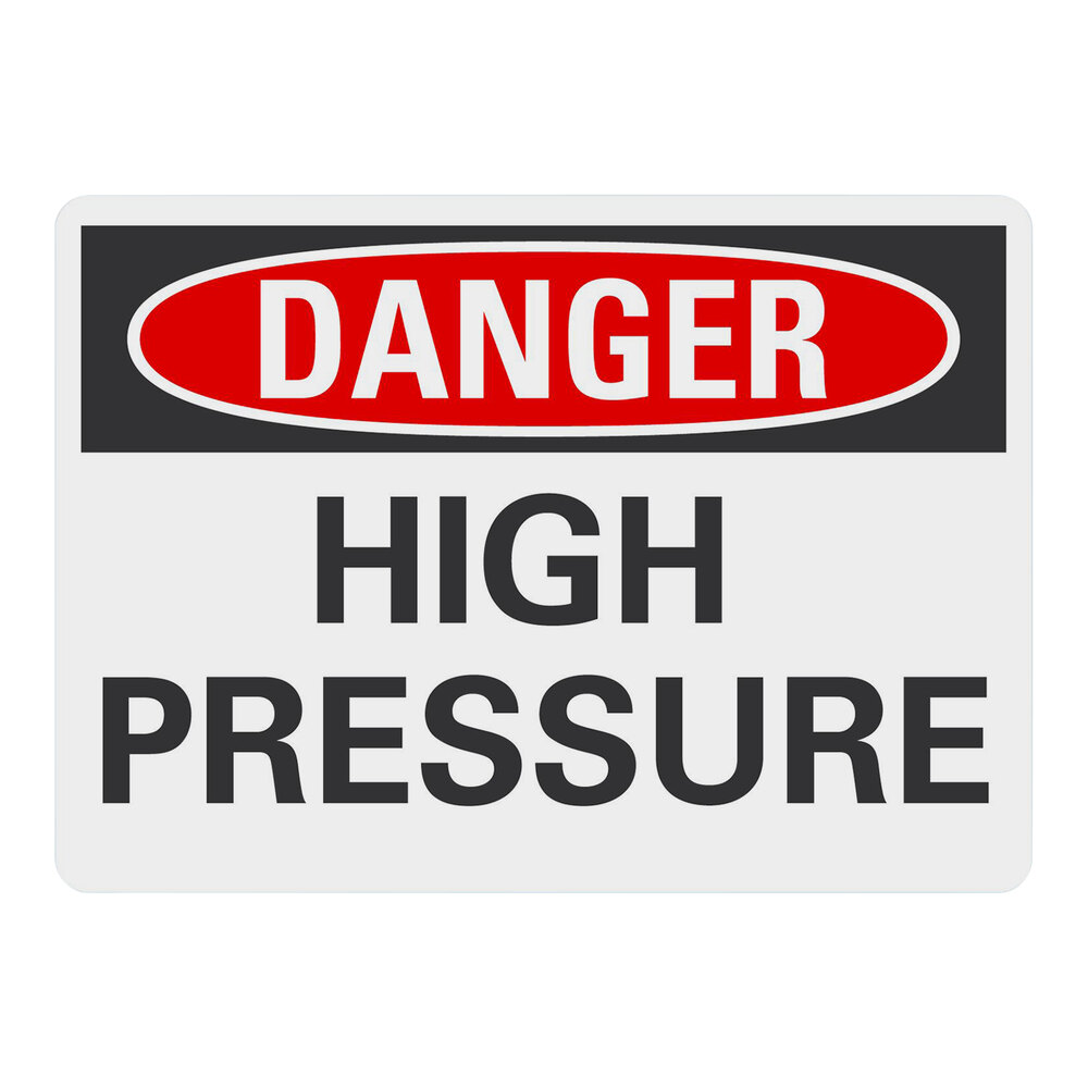 Lavex 10" x 7" Engineer-Grade Reflective Adhesive Vinyl "Danger / High ...