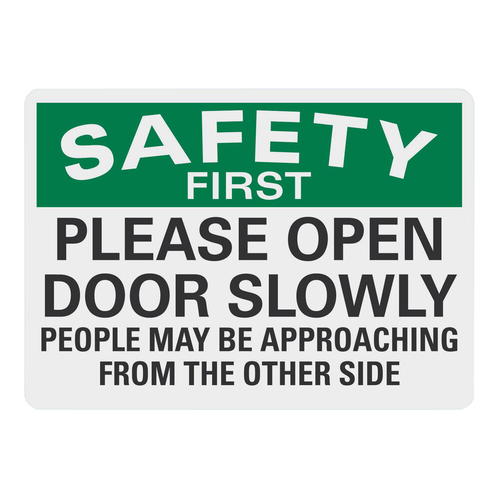 Lavex 14" x 10" Engineer-Grade Reflective Aluminum "Safety First ...