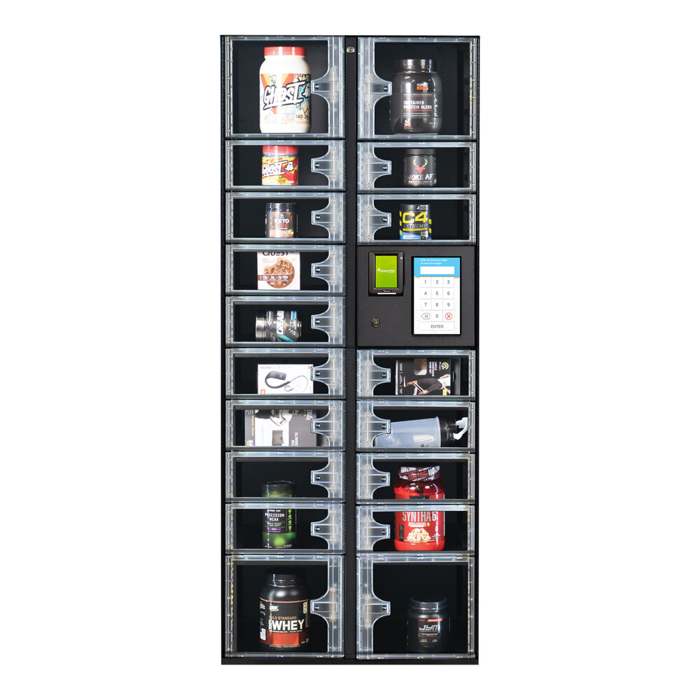 Selectivend ClearVision 30 1/8" x 25 3/8" x 73 5/16" 18-Compartment ...