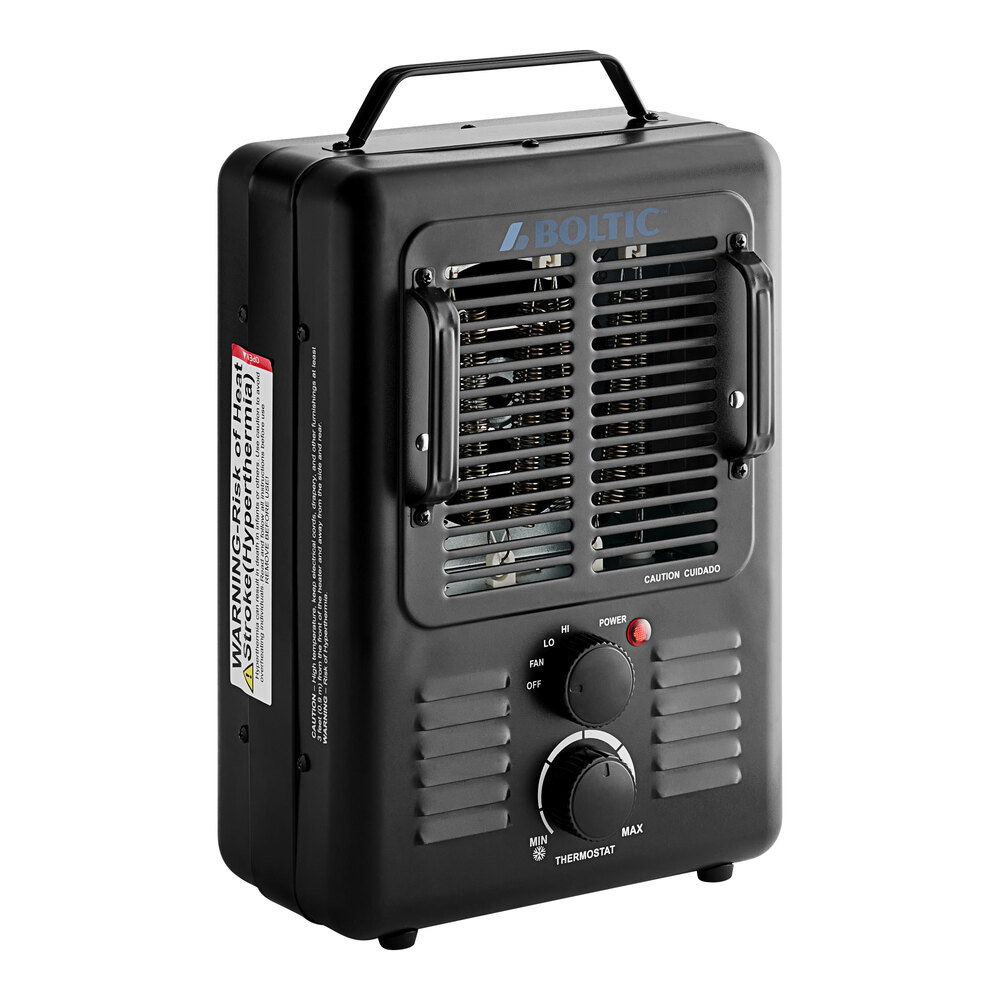 Boltic Portable Electric Milkhouse Heater - 120V, 1,500W
