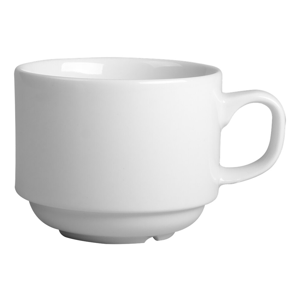 HydroZero Ivory by Oneida 3 oz. Porcelain Espresso Cup - 6/Case
