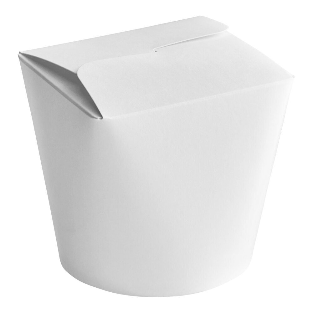 Emperor's Select 26 oz. White Microwavable Paper Round Bottom Take-Out ...