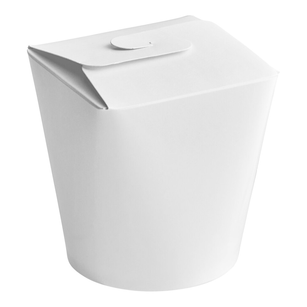 Emperor's Select 32 oz. White Microwavable Paper Round Bottom Take-Out ...