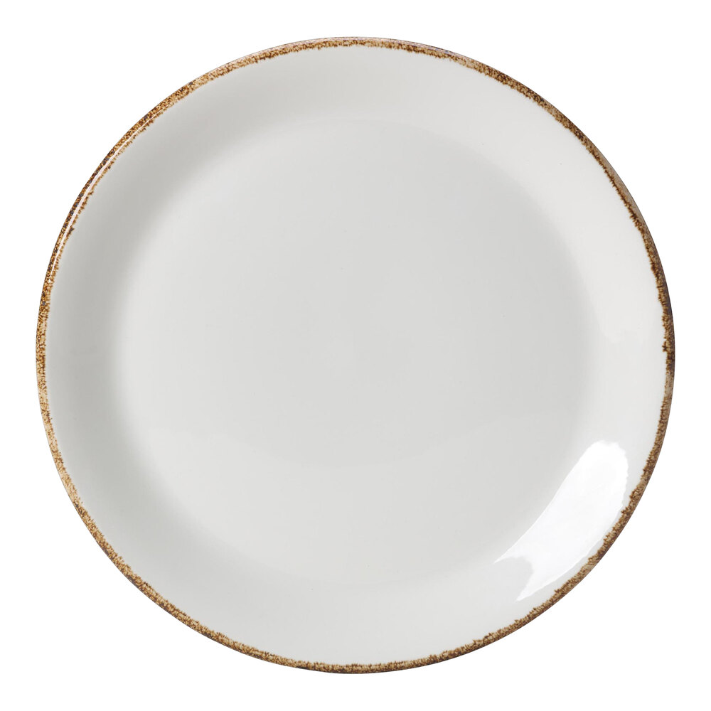 Steelite Performance Brown Dapple 6" Coupe Plate - 36/Case