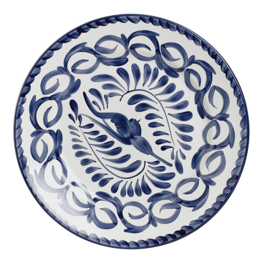 Anfora Blue Puebla from Steelite International 7 1/2" Rolled Edge Plate ...