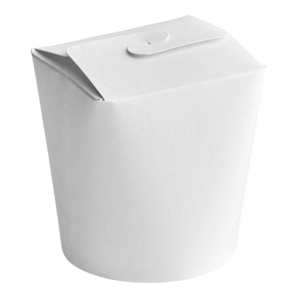 White Microwavable Paper Take-Out Container - 16 oz.