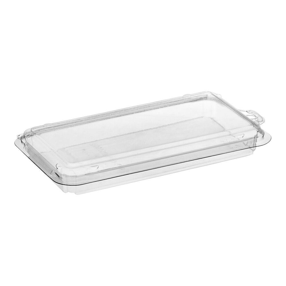 Good Natured 1 oz. Clear PLA Hanging Clamshell Herb Container - 500/Case