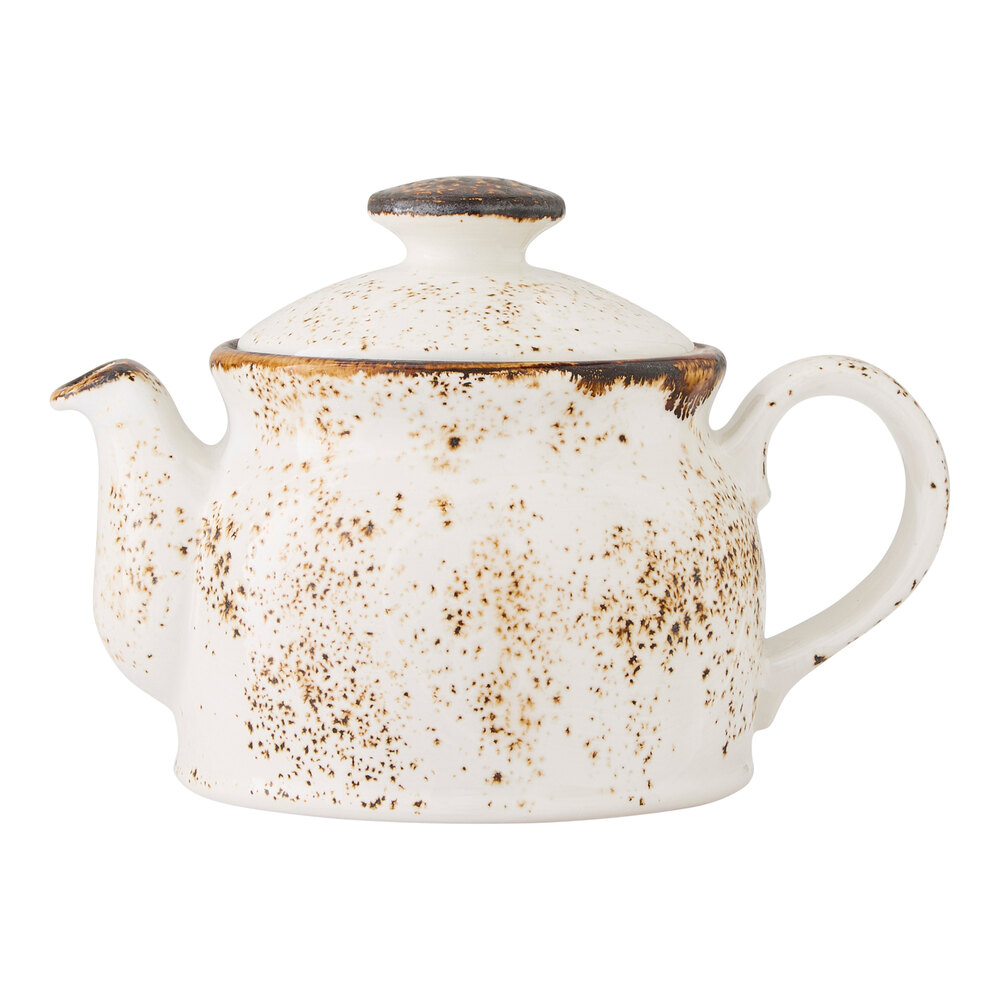 Steelite Performance Craft 15 oz. White Club Teapot with Lid - 6/Case