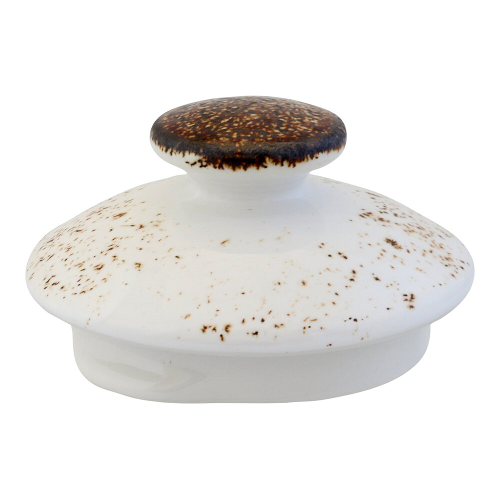 Steelite Performance Craft Lid for 15 oz. White Club Teapot - 12/Case