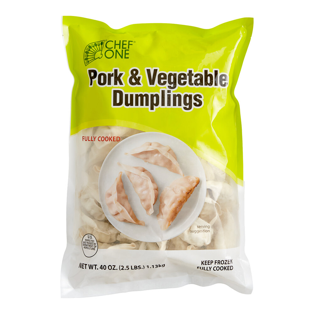 Chef One Pork and Vegetable Dumpling 40 oz. - 3/Case
