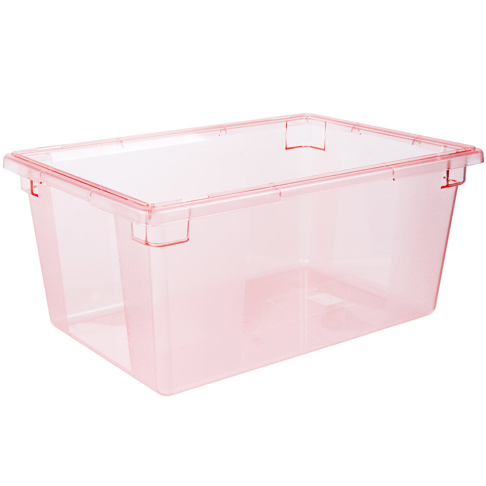Carlisle 10623C05 StorPlus Red Food Storage Box - 26" x 18" x 12"