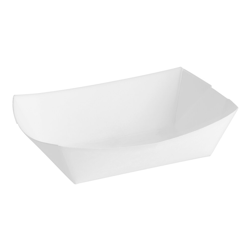 Southern Champion #50 1/2 lb. White Paper Food Tray - 1,000/Case