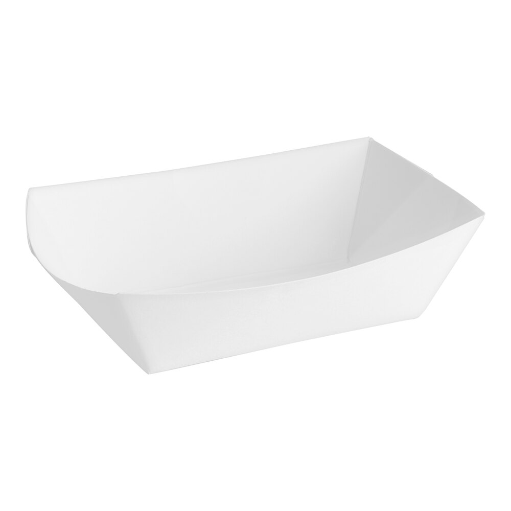 Southern Champion #100 1 lb. White Paper Food Tray - 1,000/Case