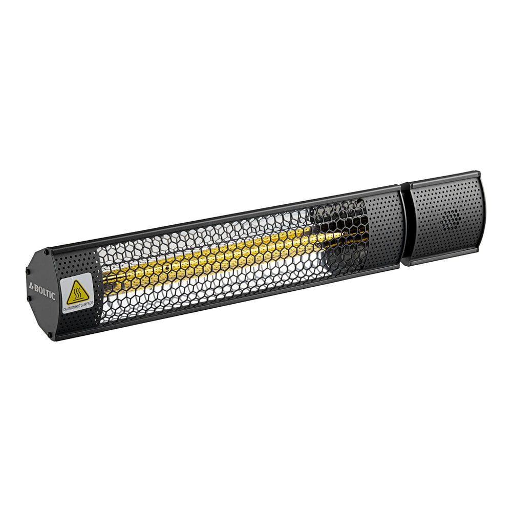 Boltic Black Electric Infrared Heater - 120V, 1,500W