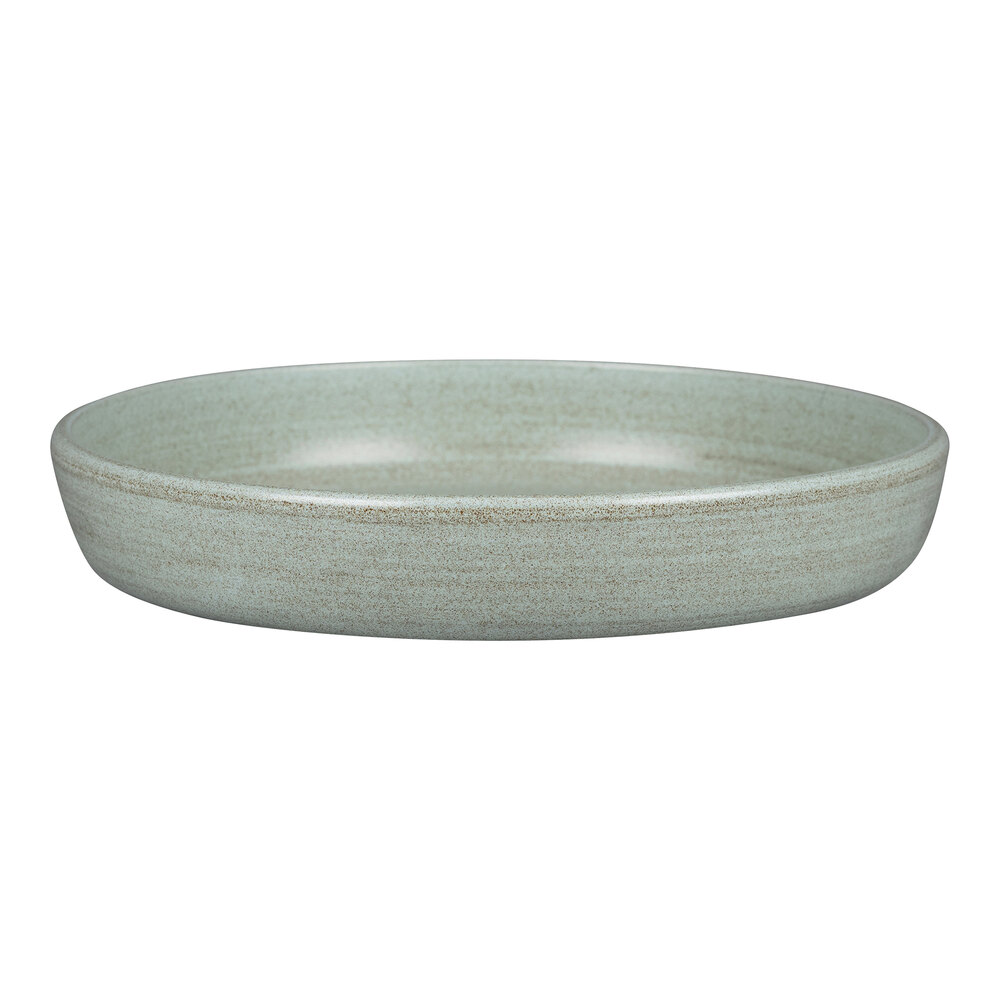 RAK Porcelain Rakstone Selva 9 7/16" Aqua Green Porcelain Deep Plate ...
