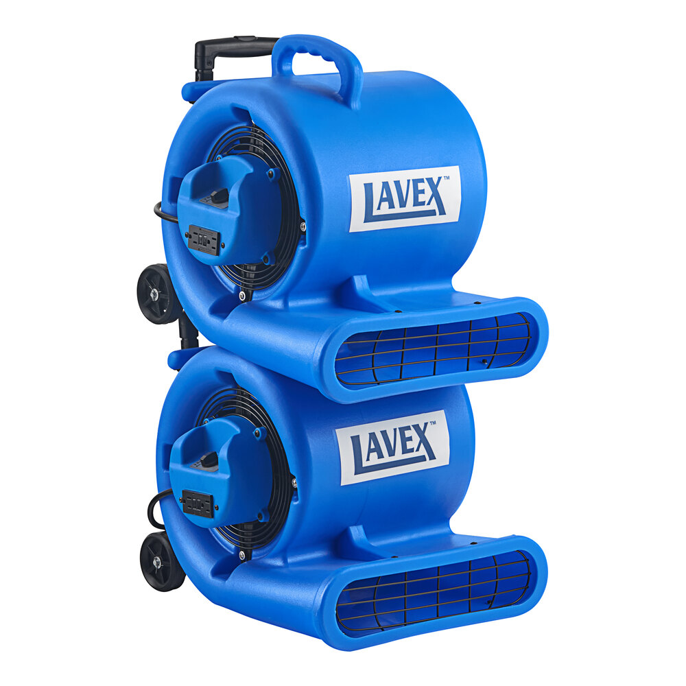 Lavex 2-Piece Compact 3-Speed Air Mover Set with Telescoping Handle ...