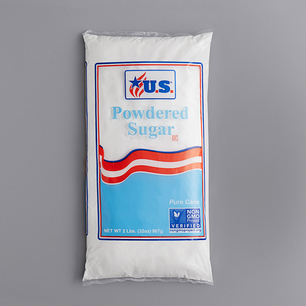 2 lb. Bag 10X Confectioners Sugar - 12/Case