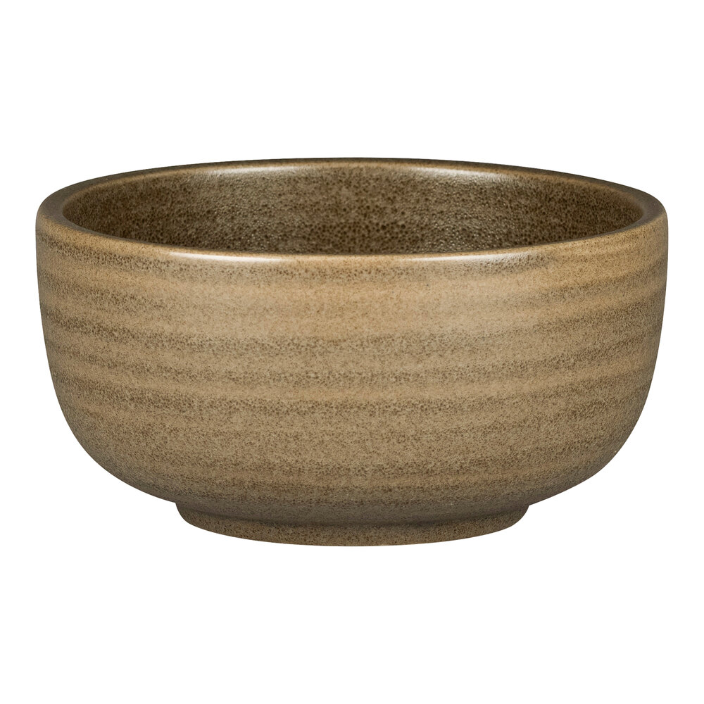 RAK Porcelain Rakstone Selva 13.35 oz. Dark Brown Porcelain Bowl - 12/Case
