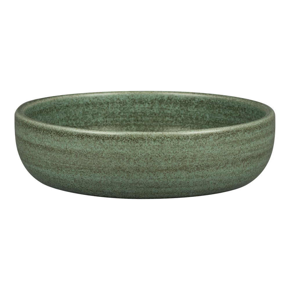 RAK Porcelain Rakstone Selva 6 5/16" Dark Green Porcelain Deep Plate ...